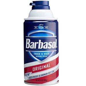 barbasol thick and rich shaving cream, original 10 oz (pack of 2)