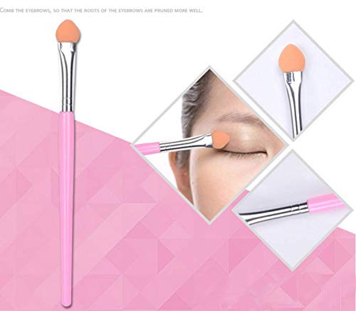 LETB Pink Color 12 Pieces Beauty Care Tools Eyebrow Trimming Kit Eyebrow Scissor&Comb Eyebrow Brush Grooming Set Tweezers and Razor Set Included Free Pink Travel Case Gifts for Girls Women