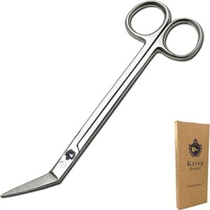 long handled toenail scissors clippers – podiatrist manicure pedicure for seniors elderly men women ingrown toenails fingernail cuticle nail scissor/shear stainless steel (6 inch)