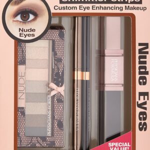 Physicians Formula Shimmer Strips Custom Eye Enhancing Kit with Eyeshadow, Eyeliner & Mascara, Nude