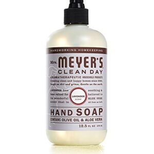 MRS. MEYER'S Liquid Hand Soap 12.5 OZ Scents Variety Pack 6 ( Rosemary, Basil, Geranium, Honeysuckle, Lavender, and Lemon Verbena)