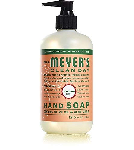 MRS. MEYER'S Liquid Hand Soap 12.5 OZ Scents Variety Pack 6 ( Rosemary, Basil, Geranium, Honeysuckle, Lavender, and Lemon Verbena)