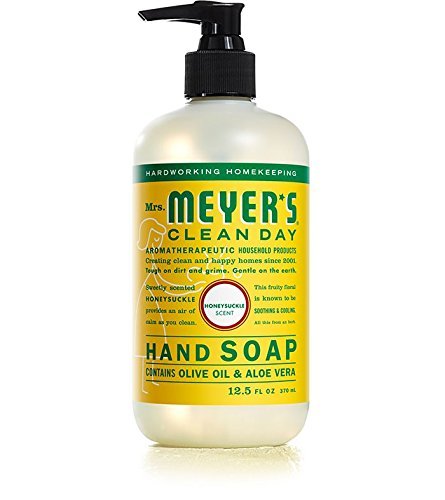 MRS. MEYER'S Liquid Hand Soap 12.5 OZ Scents Variety Pack 6 ( Rosemary, Basil, Geranium, Honeysuckle, Lavender, and Lemon Verbena)