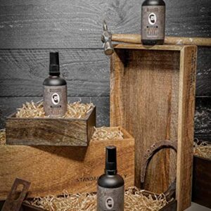 Premium Beard Oil by Benjamin Bernard - Male Grooming Blend with Essential Oils, Vitamin E - Natural Hydrating Treatment - Facial Hair Shaping Serum Softener for Men - Tobacco Vanille - 3.38 fl.oz