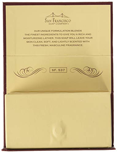 San Francisco Soap Company Revitalizing Man Bar, Exotic Musk & Sandalwood, 10 Ounce