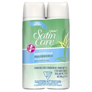 satin care sensitive skin shave gel for women 7 ounce, 2 count