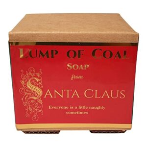 WFG WATERFALL GLEN SOAP COMPANY, LLC, charcoal Lump of Coal soap with cocoa butter, body soap, natural soap, vegan soap