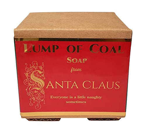 WFG WATERFALL GLEN SOAP COMPANY, LLC, charcoal Lump of Coal soap with cocoa butter, body soap, natural soap, vegan soap