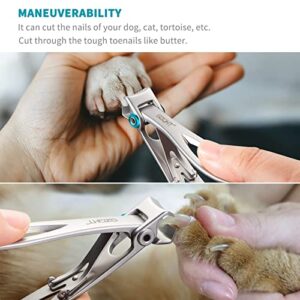 SZQHT 15mm Wide Jaw Opening Nail Clippers for Thick Nails,Finger Nail Clippers for Ingrown Toenail Clippers for Men,Tough Nails, Seniors, Adults.Deluxe Sturdy Stainless Steel Big(Silver)