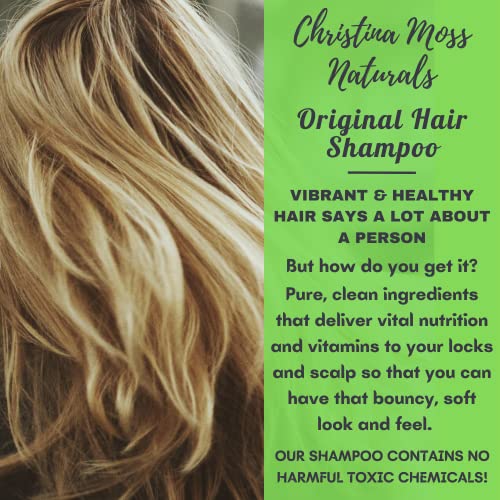 Christina Moss Naturals Save 10% on Hair Shampoo and Conditioner Set For Men & Women – Organic Aloe & Essential Oils, Sulfate Free, Vegan, Non-Toxic