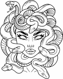 dopetattoo 6 sheets fake tattoos medusa tattoo temporary tattoos suitable for adult women men for children boys and girls