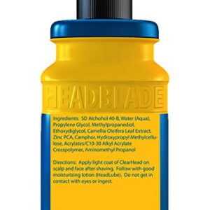 HeadBlade ClearHead Men's Refreshing Post Shaving Aftershave Lotion Help prevent Ingrown Hair & Irritation - 5oz