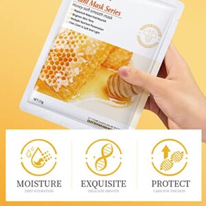 KOWLOON 24 Combo Pack Face Facial Mask, Hydrate, Nourishing, Cleansing, Radiance Boost, Soothe, For Women Men All Skin Types