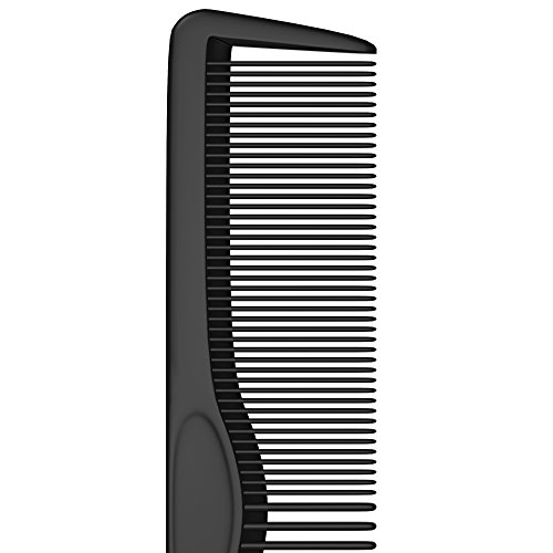 Small Pocket Combs | 2 Pack | Professional 5 Inch Black Carbon Fiber Hair Comb | Fine And Wide Tooth Travel Comb Set | Anti Static Chemical and Heat Resistant | Mens Beard And Styling Haircomb | Ba