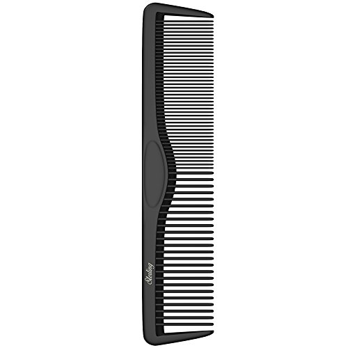 Small Pocket Combs | 2 Pack | Professional 5 Inch Black Carbon Fiber Hair Comb | Fine And Wide Tooth Travel Comb Set | Anti Static Chemical and Heat Resistant | Mens Beard And Styling Haircomb | Ba