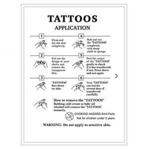 Dopetattoo 6 Sheets Temporary Tattoos Infinity Symbols Tattoo Love Family Temporary Tattoo Neck Arm Chest for Women Men Adults 3.7 X 3.7 Inch