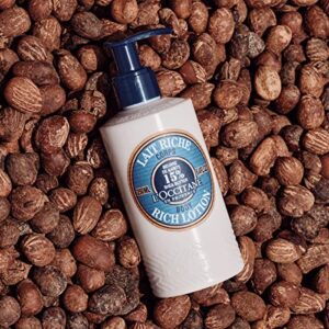 L'Occitane Moisturizing 15% Shea Butter Body Rich Lotion | Nourish and comfort | Protects skin from dryness | 8.4 Fl Oz