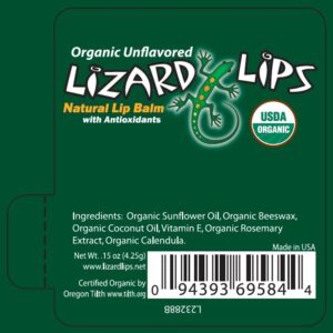 Lizard Lips USDA Certified Organic - 4 Flavor Variety Pack