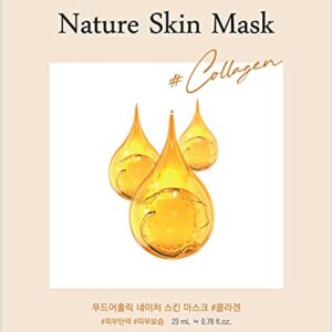 [ Nature Skin ] 100 Combo Pack Face Sheet Mask, Nude Sheet with Release Paper, Premium Quality Korean Facial Sheet Mask (10 x 10 Types : Aloe, Blueberry, Collagen, Cucumber, Green-Tea, Pearl, Rose, Royal-Jelly, Tea-Tree, Vitamin) FOODAHOLIC