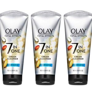 Facial Cleanser by Olay Total Effects Nourishing Cream Facial Cleanser, 5 Fl Oz, Pack of 3