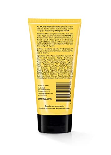 Bee Bald HEAL Post Shave Healing Balm & Bee Bald SHAVE Premium Shave Cream Bundled Together For Less!