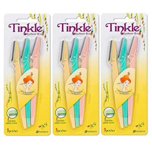 dorco 3 pk (9 razors) tinkle dorco eyebrow razor (li-0001-3b)