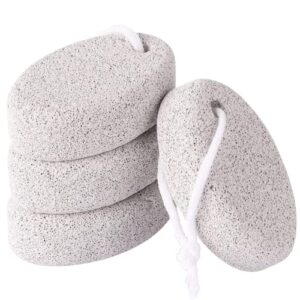 4 pcs value pack pumice stone, pumice stone for feet, kutolaki natural lava foot pumice stone, pumice scrubber foot stone exfoliating callus remover, pumice stone remove dead skin for hand, foot