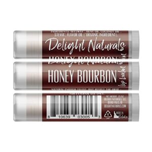 Delight Naturals Honey Bourbon Lip Balm - Single Tube