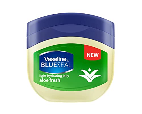 Vaseline BlueSeal Petroleum Light Hydrating Jelly 3.4oz (100ml) with Aloe Fresh (Pack of 4)