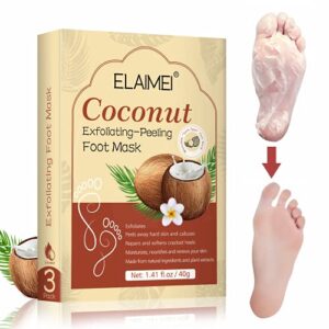 foot peel mask 3 pack-feet peeling mask,exfoliating peeling foot mask,foot peel exfoliator remove,peel off calluses & dead skin,make your feet baby soft,exfoliating peeling natural treatment