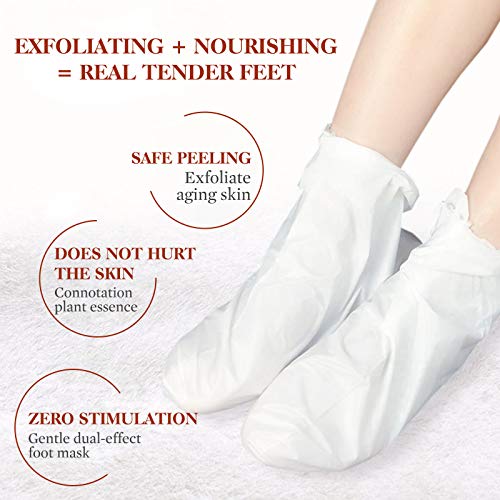 Foot Peel Mask 3 Pack-Feet Peeling Mask,Exfoliating Peeling Foot Mask,Foot Peel Exfoliator Remove,Peel Off Calluses & Dead Skin,Make Your Feet Baby Soft,Exfoliating Peeling Natural Treatment