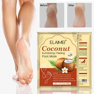 Foot Peel Mask 3 Pack-Feet Peeling Mask,Exfoliating Peeling Foot Mask,Foot Peel Exfoliator Remove,Peel Off Calluses & Dead Skin,Make Your Feet Baby Soft,Exfoliating Peeling Natural Treatment