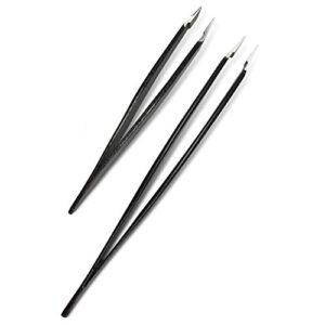 Zizzili Basics Tweezer Set - Limited Edition Ombre - Classic + Mini Slant - Best Tweezers for Eyebrow, Facial Hair Removal and your Precision Needs