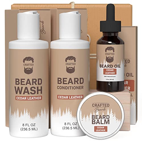 Beard Kit - Cedar Leather - 4 items set (CL)