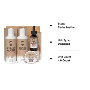 Beard Kit - Cedar Leather - 4 items set (CL)