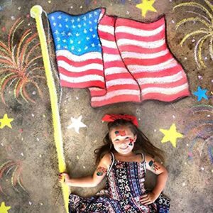 Ooopsiun 4th of July Temporary Tattoos - 11 Sheets Patriotic Temporary Tattoos American Flag Independence Day Tattoos