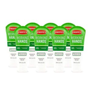 o’keeffe’s k0290004-8 working hands hand cream tube (8 pack), 3 oz