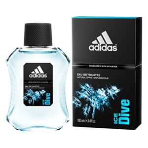 adidas ice dive by adidas for men, eau de toilette spray, 3.4 fl oz bottle