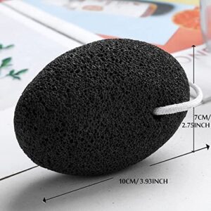 2PCS Natural Foot Pumice Stone for Feet, Borogo Lava Pedicure Tools Hard Skin Callus Remover for Feet and Hands - Remove Dead Skin, Heels, Elbows