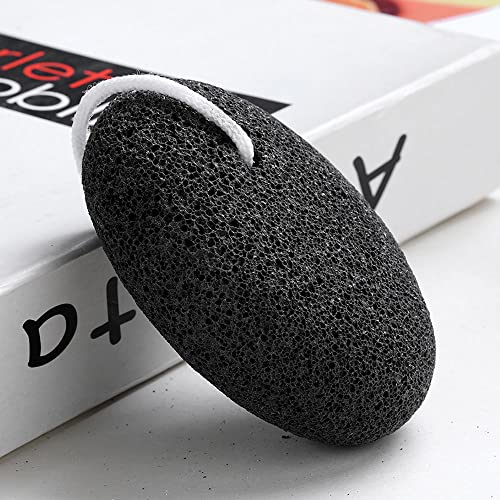 2PCS Natural Foot Pumice Stone for Feet, Borogo Lava Pedicure Tools Hard Skin Callus Remover for Feet and Hands - Remove Dead Skin, Heels, Elbows