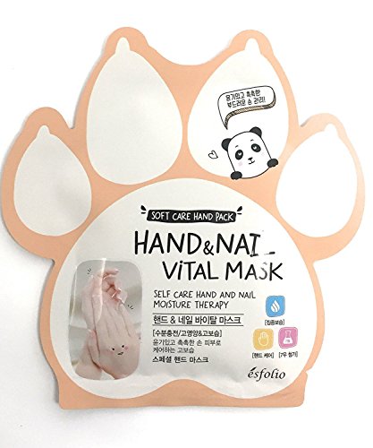 Essential Hand & Nail Vital Mask 5 Pairs,Self Care Hand & Nail Moisture Therapy (1 Pack)