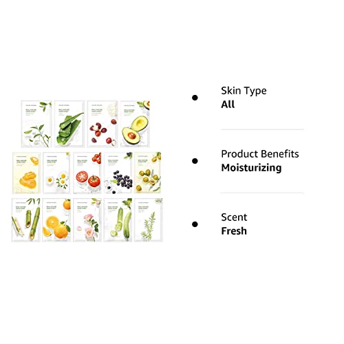 Nature Republic Real Nature Mask Sheet 10pcs Original Korean Mask Sheet