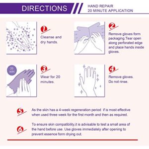 Hand Peel Mask 5 Pack, Moisturizing Gloves, Exfoliating Hand Peeling Mask, Hand Mask, Moisture Enhancing Gloves for Dry Hands, Repair Rough Skin Remove Dead Skin for Women or Men