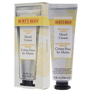 Burts Bees Naturally Clean Hand Cream Unisex 1 oz