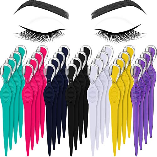 28 Pieces Eyebrow Razor Eyebrow Knife Eyebrows Shaper Trimmer Shaver Facial Hair Razor Tool for Christmas Valentine's Day Giving (Multi-Colors)