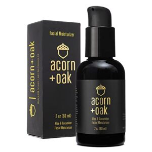 acorn + oak face moisturizer balm – facial serum moisturizing cream with organic natural ingredients – great for soothing and nourishing skin with shea butter, aloe vera, and lavender