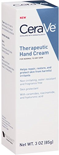 CeraVe Therapeutic Hand Cream For Normal to Dry Skin 3 Ounce (Pack Of 3)