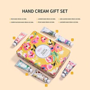 Hand Cream Gift Set - Hand Cream for Women, Hand Lotion Set for Dry Cracked Hands, Holiday Gift for Mother's Day Valentine's Day Christmas, Travel Size Hand Lotion for Women. 6 x 1.0 oz/30ml