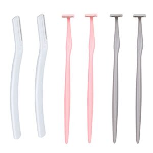 eyebrow razors for women, face razors for women, dermaplane razors for women face, eyebrow hair trimmers, facial razors, 6 pcs