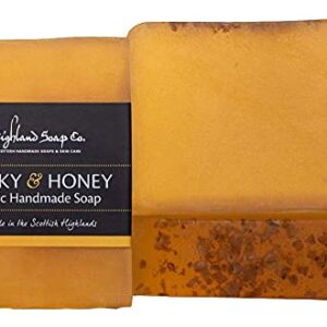 The Highland Soap Company, Organic Handmade Soap, 5.3oz (Whisky & Honey)